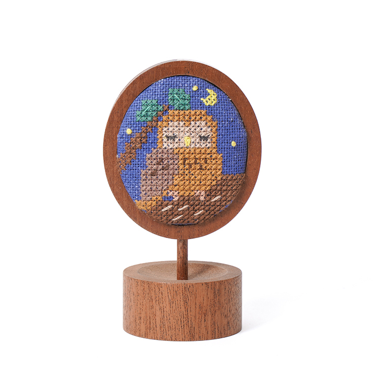 【貓頭鷹】擴香木 十字繡材料套組 | 1040327 Xiu Crafts