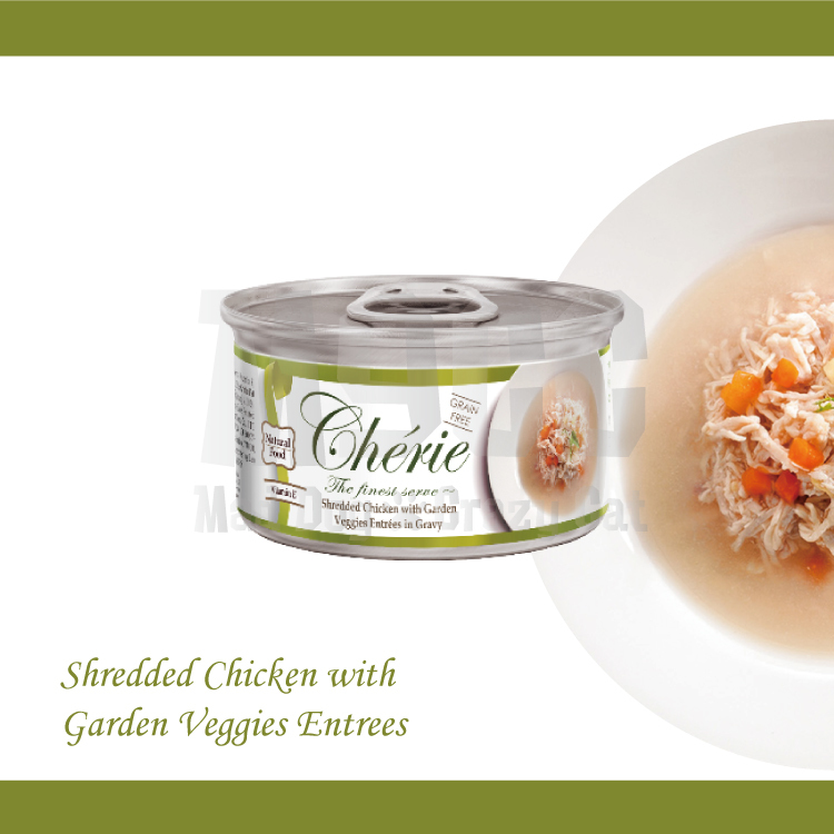 Cherie - Signature Gravy Series Cat Canned Food - Shred