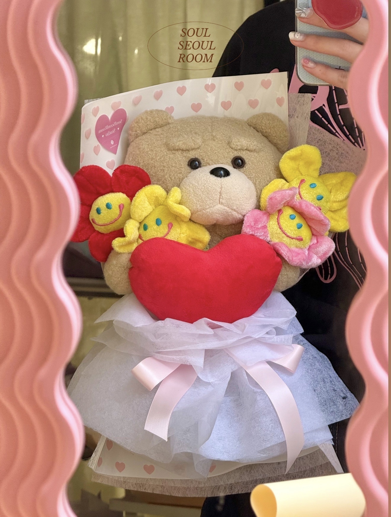 TED Heart Teddy Bear Flower Doll Bouquet 告白泰迪熊 抱心心公仔花束