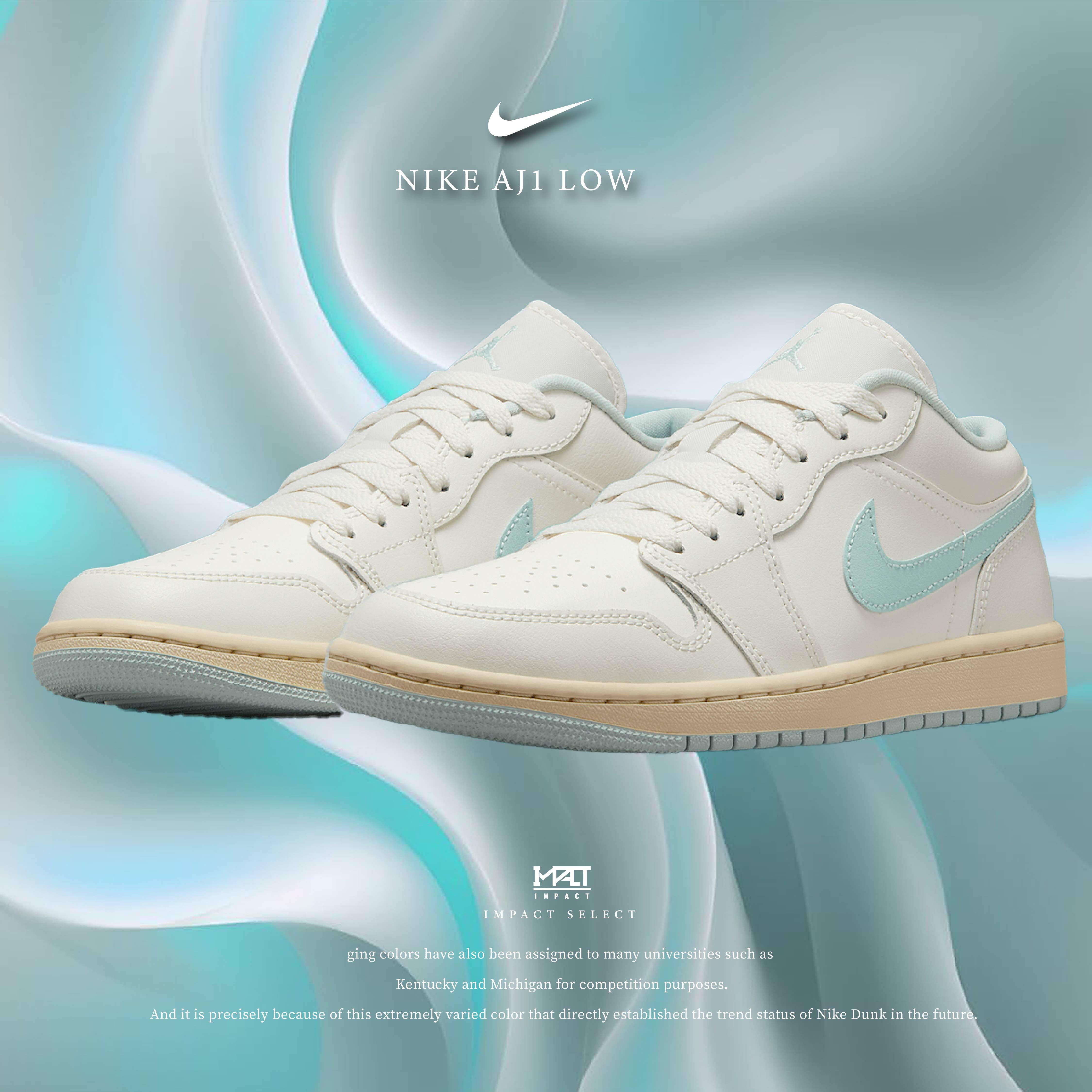 Nike Air Jordan 1 AJ1 Low 裸色香檳 米白 冰屋藍 休閒鞋 DC0774-134