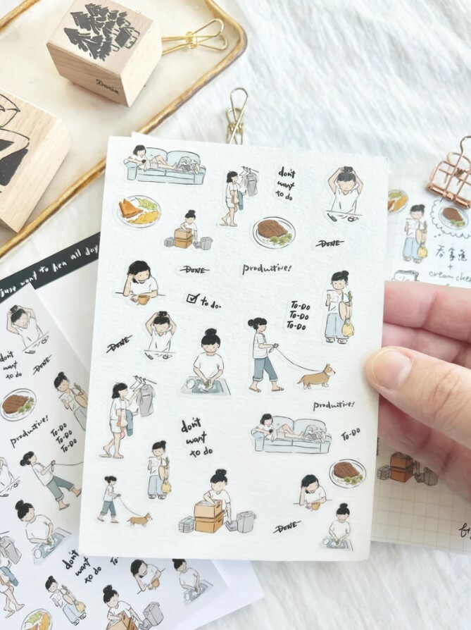 Paper goods by Dorie - Sticker Sheet - Miss Ng Yuk Vol.