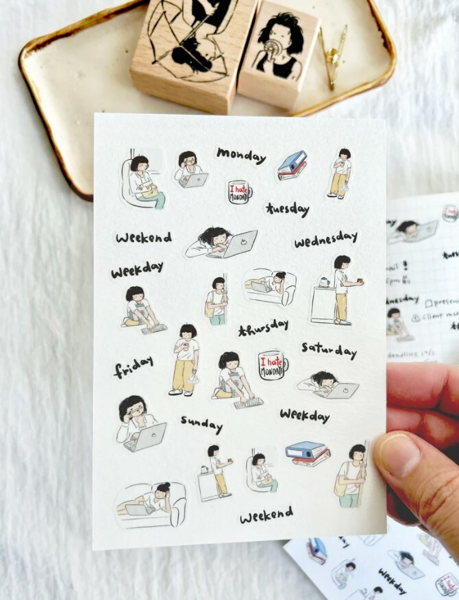 Paper goods by Dorie - Sticker Sheet - Miss Ng Yuk Vol.