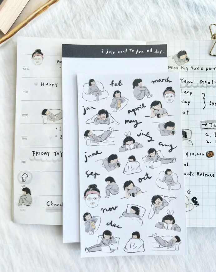Paper goods by Dorie - Sticker Sheet - Miss Ng Yuk Vol.