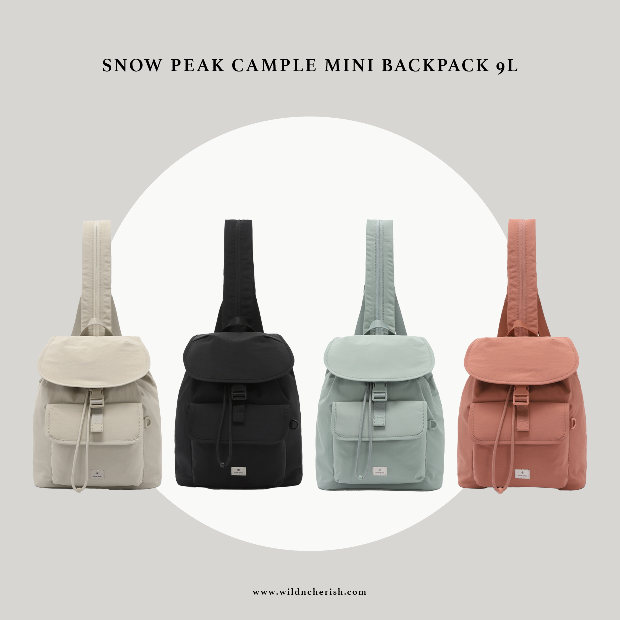 預訂 | Snow Peak Cample Mini Backpack 9L 單肩 雙肩 兩用 韓國限定款式
