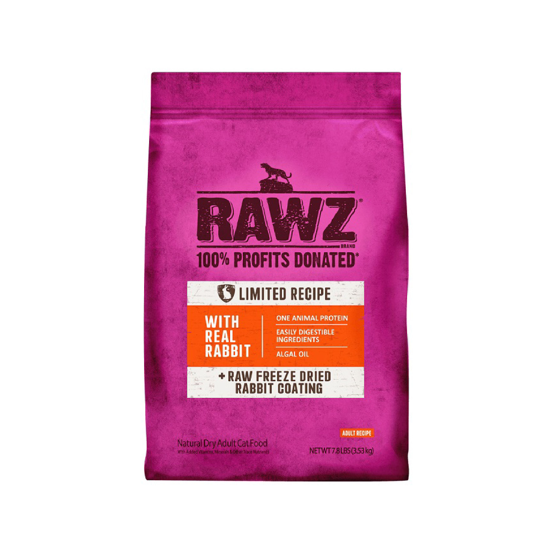 Rawz 貓乾糧 - 單一蛋白兔肉配方 3.5LB / 7.8LB