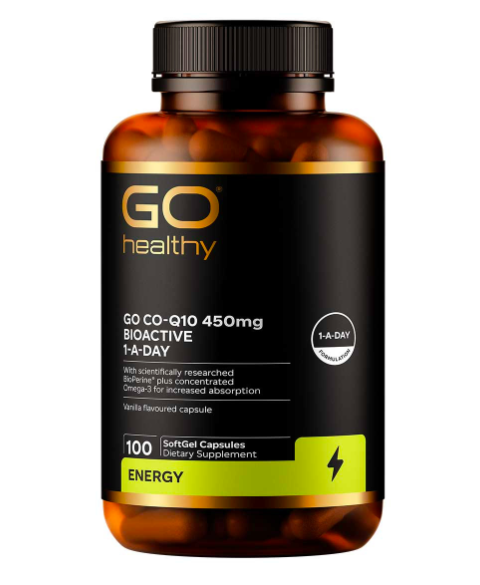 Go Healthy Go Co-Q10 450mg BioActive 1-A-Day 100 SoftGe