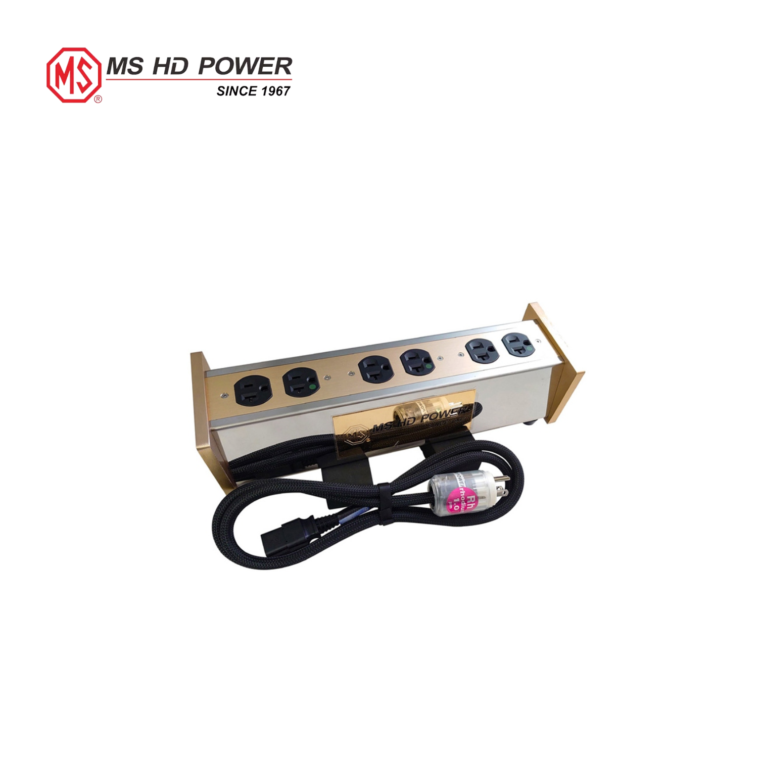 MS HD Power MS-US06SRHK V2 78K銠鉑金美式六位濾波插座 | 雅詠音響