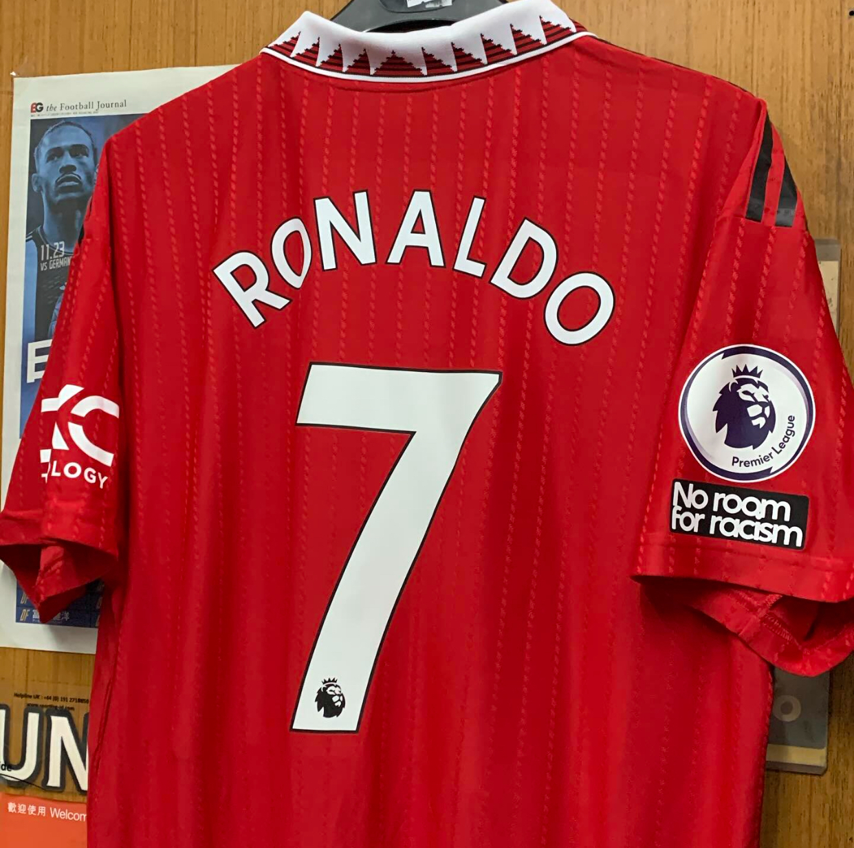 2022 Manchester United Home Authentic Shirt with 7 Rona