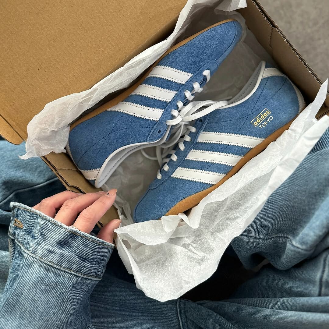 Adidas Originals Tokyo 日本限定 東京 寶寶藍 天空藍 生膠 薄底 復古鞋 JI0179