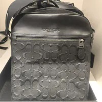 [S] COACH 4009 HSTN FLT BG SIGNATURE LEATHER,QB/BLACK, 193971883618 ...