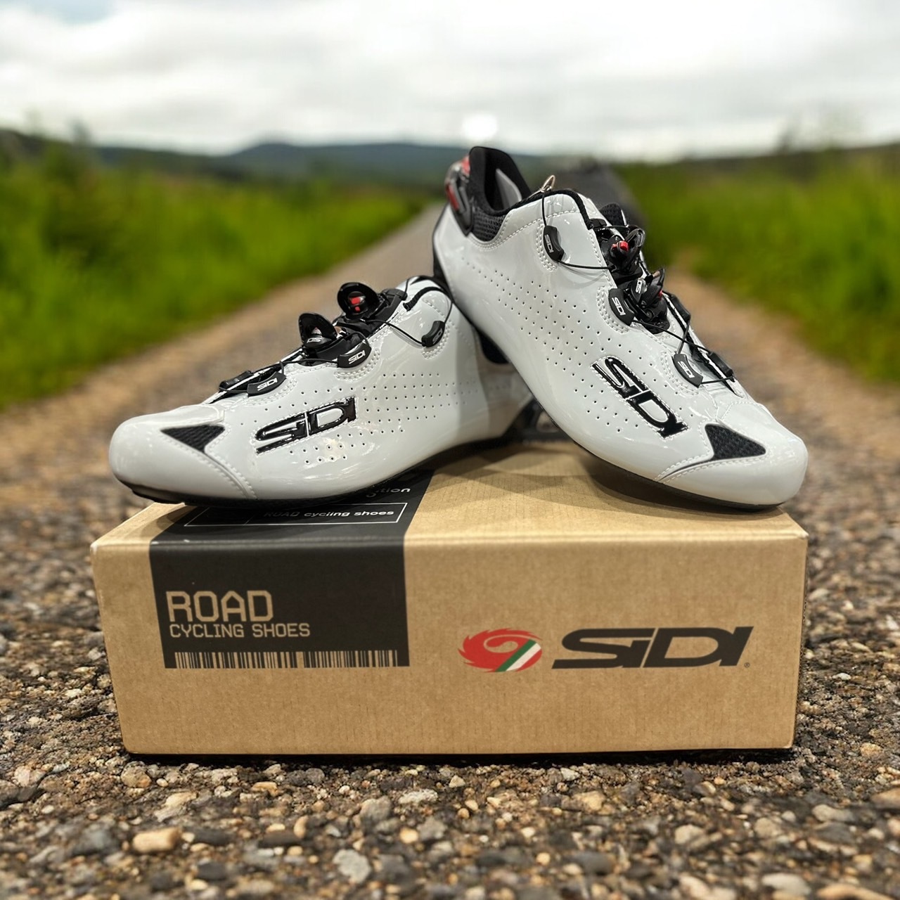 SIDI SHOT 2 頂級碳纖底卡鞋 雙旋鈕 水泥灰 白灰 LIMITED EDITION 零碼優惠