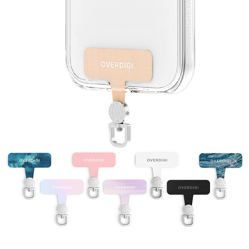OVERDIGI 360 超薄0.4mm 旋轉掛繩墊片 手機掛繩 背帶 薄型 固定片 夾片 金屬扣環+尼龍布