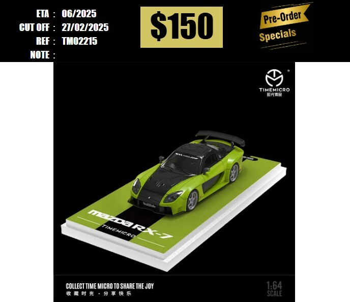 PO-$150 * TIME MICRO * 1:64 MAZDA RX7 FD3S VEILSIDE ...