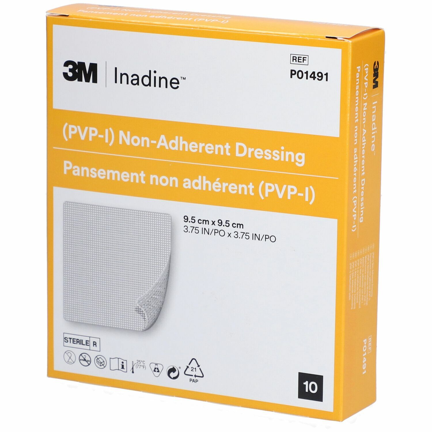 3M™ Inadine™ (PVP-I) 非粘性敷料