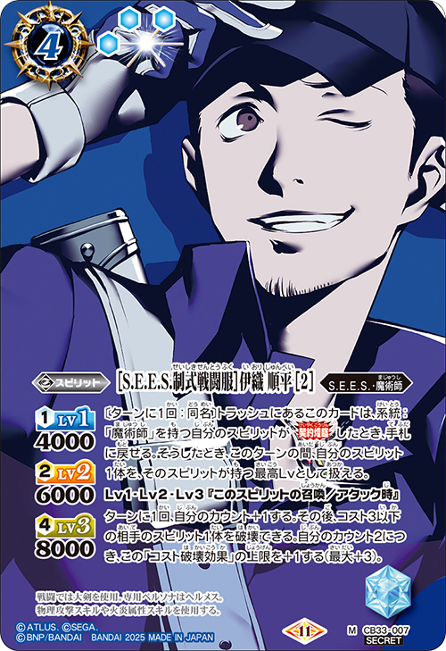 CB33-007 M [S.E.E.S.制式戦闘服] 伊織 順平 [2] (SECRET)