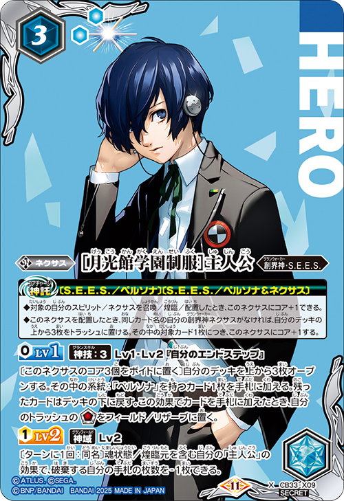 CB33-X09 X [月光館学園制服] 主人公 (SECRET)