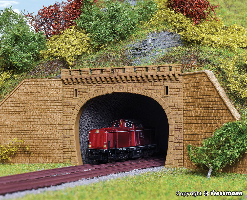 Vollmer 47812 N Scale Tunnel portal, double track, 2 pi