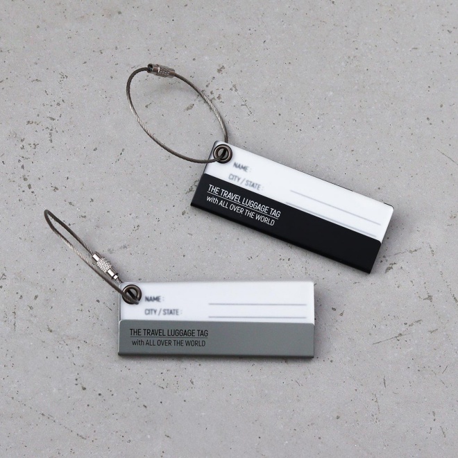Post General Aluminum Travel Luggage Tag