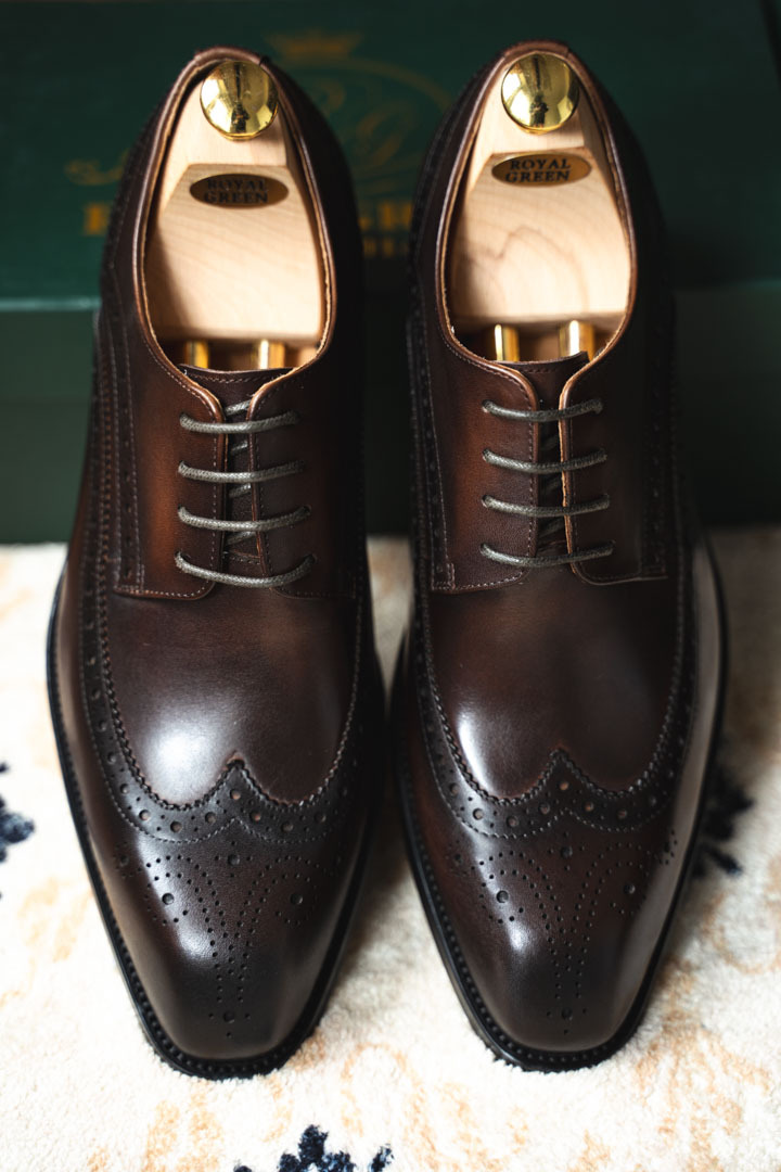 ROYAL GREEN | 雕花德比鞋 0100-Y31 深焙咖啡色