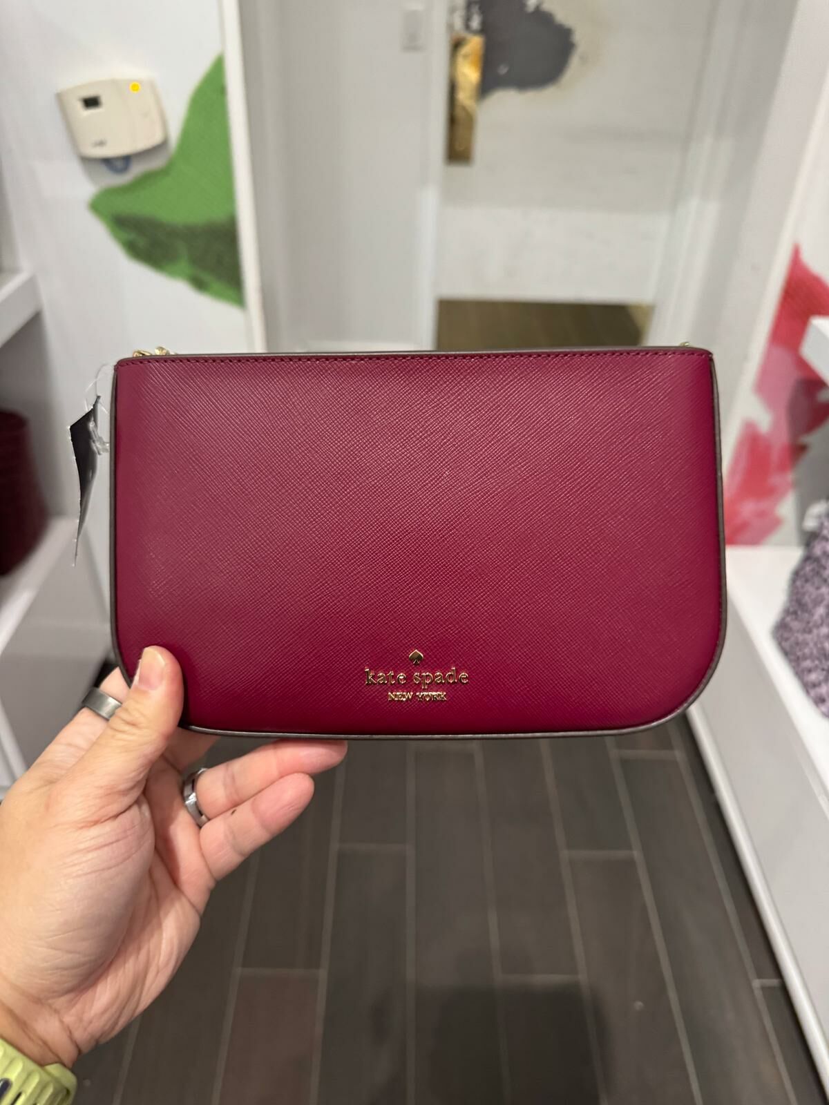 Kate Spade Madison Lilly Pochette 麻雀包 (酒紅 Blackberry Pr