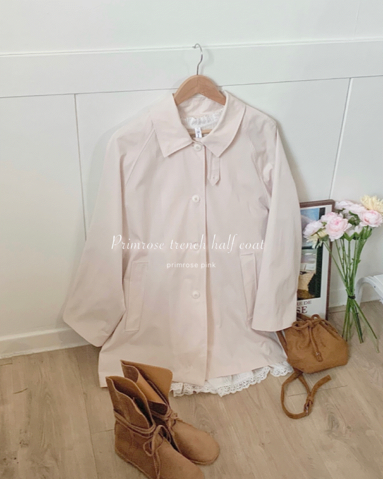 Primrose trench half coat