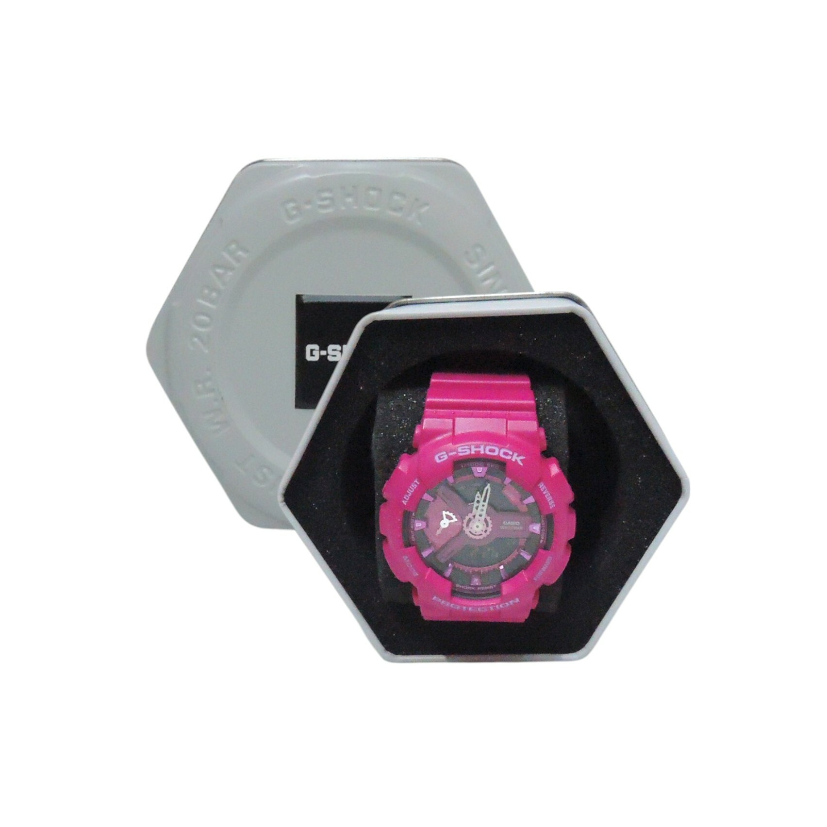 金卡價1683 二手 CASIO GShock桃紅電子錶5425附盒 529900007103 再生工場 01