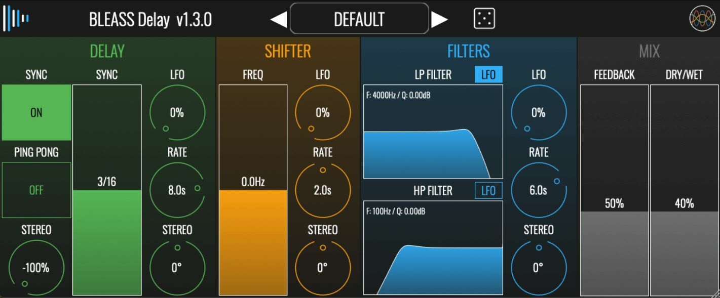 BLEASS Delay 合成器音色 Plugin (序號下載版)