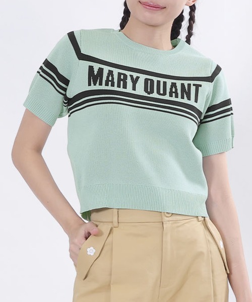 MARY QUANT / Logo line knit