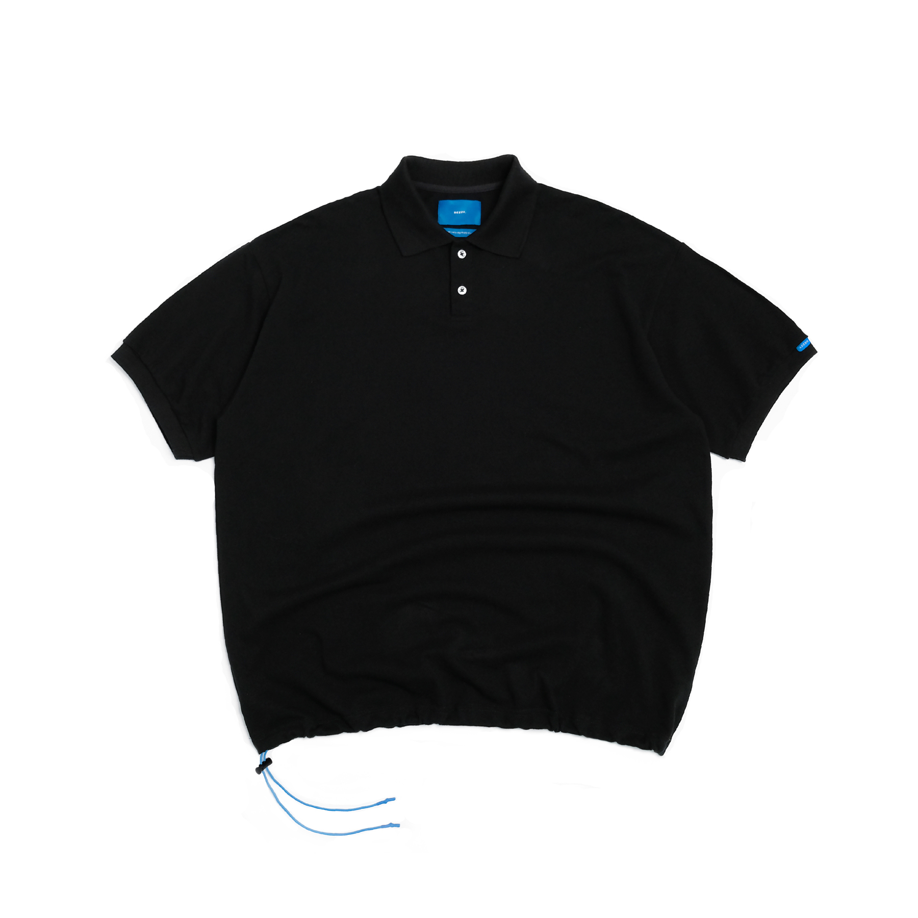 Loose-Fit Polo Shirt - Black