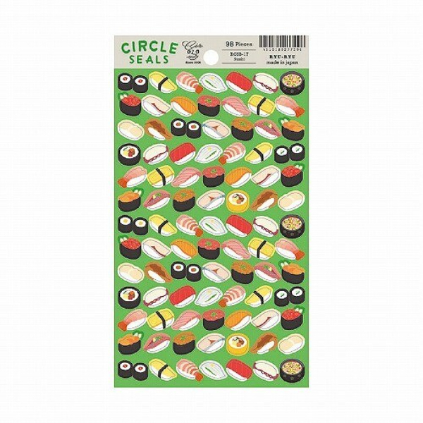 Ryu-Ryu - 整張標準貼紙 - Circle Seals（共8款）