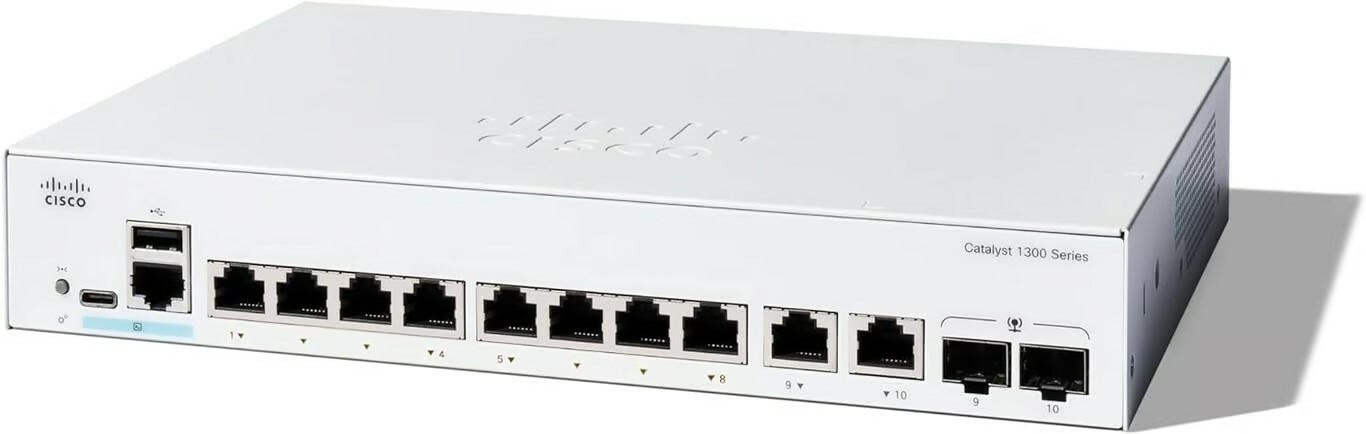 Cisco C1300-8T-E-2G-UK Managed Switch [8-Port Gigabit E