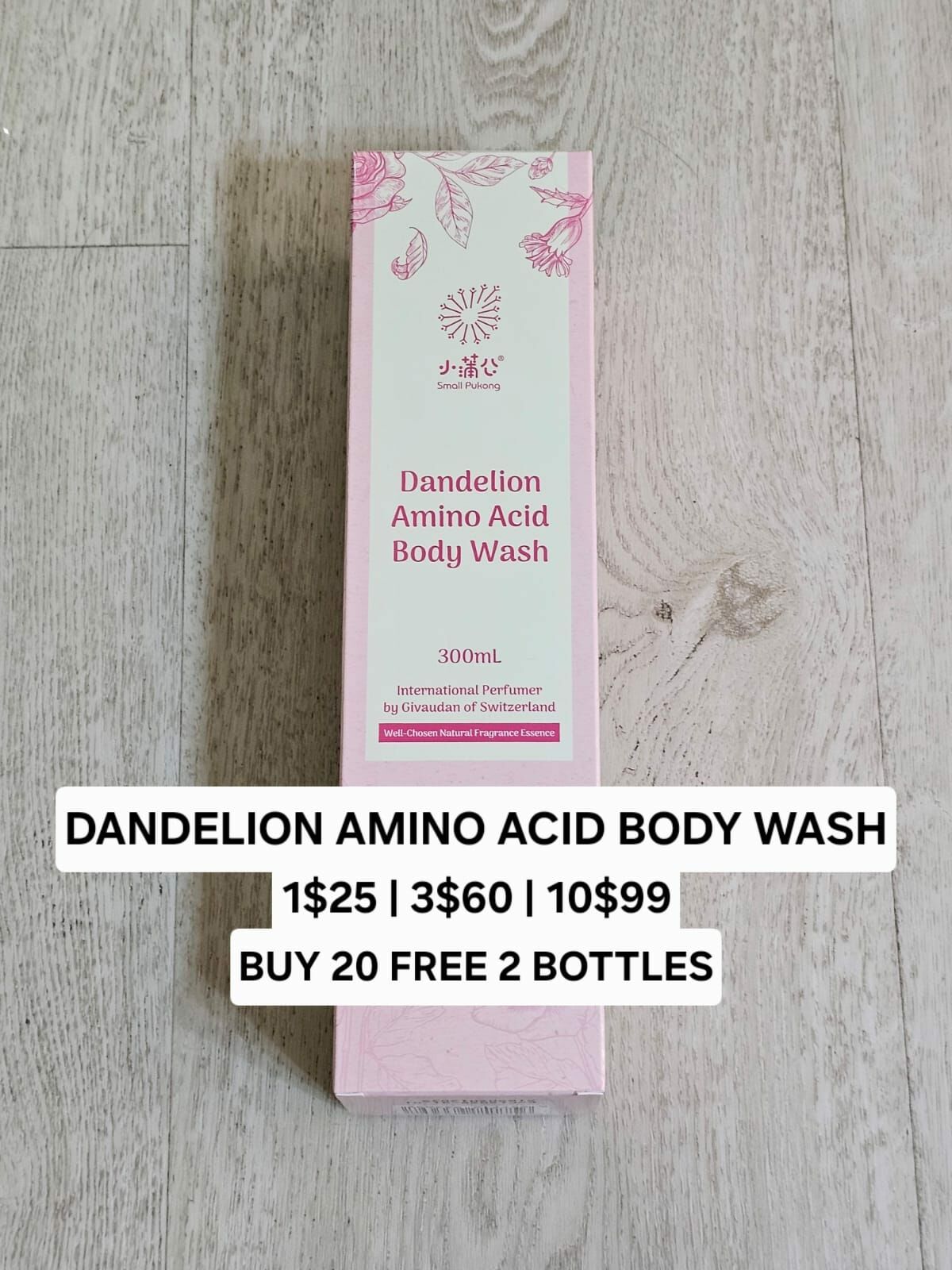 1 DANDELION AMINO ACID BODY WASH (RYAN)