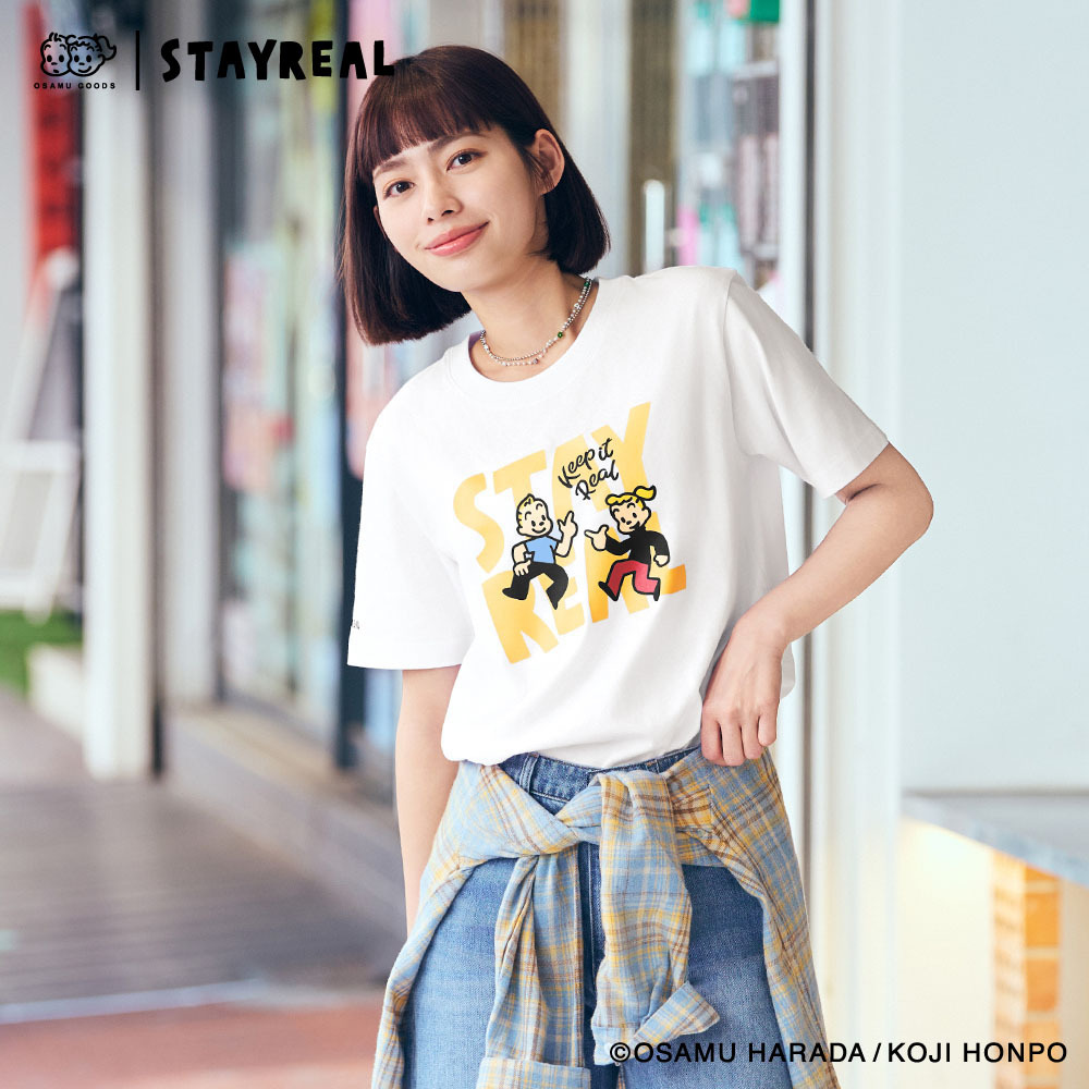 STAYREAL x OSAMU GOODS 原田治Real聯名Logo T