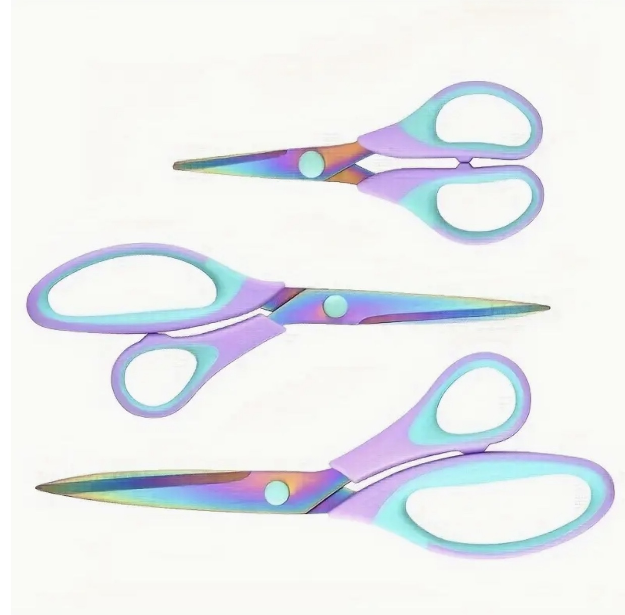 3-Piece Titanium Craft Scissors Set: Perfect For Sewing
