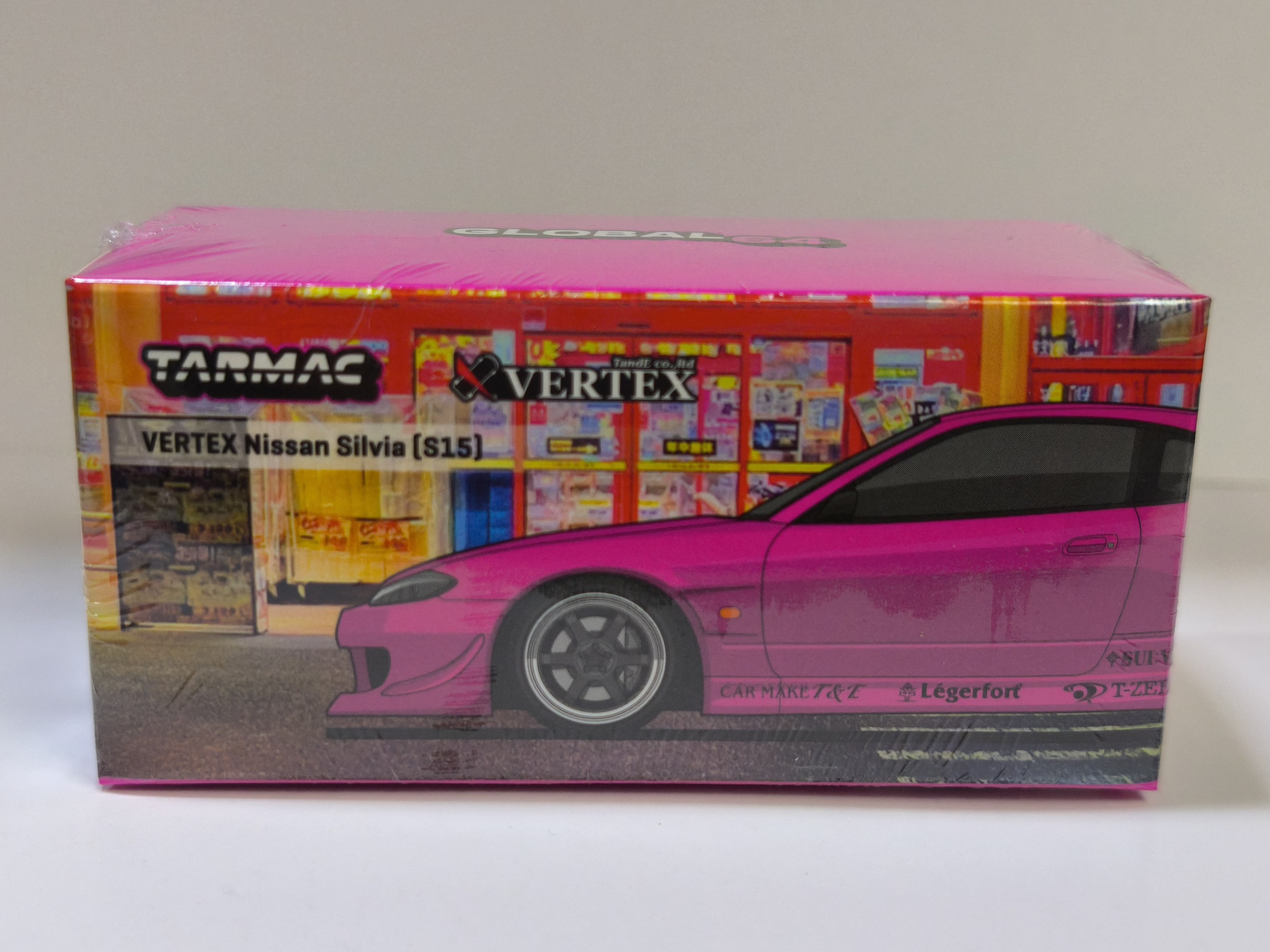 Tarmac 1/64 VERTEX Nissan Silvia (S15) - Pink Metallic