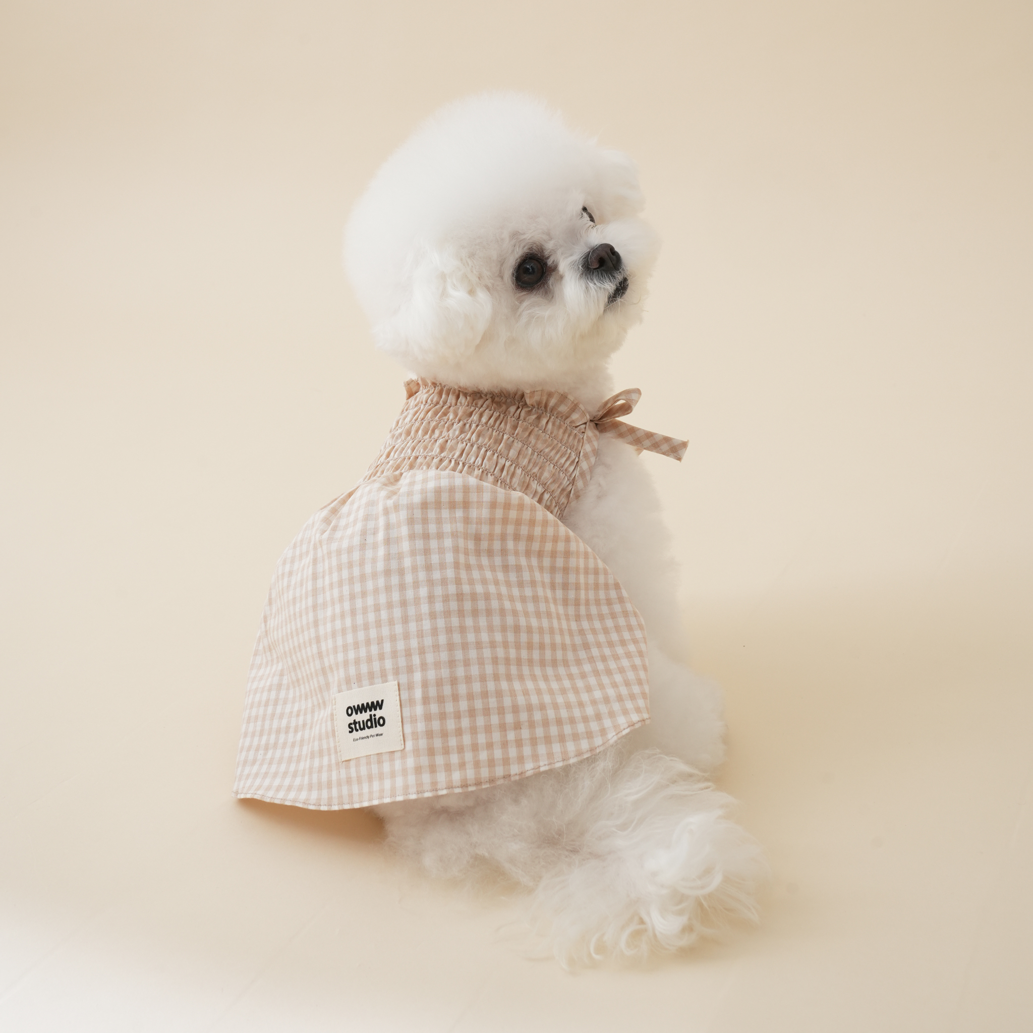 OWWW Studio 有機棉格紋洋裝