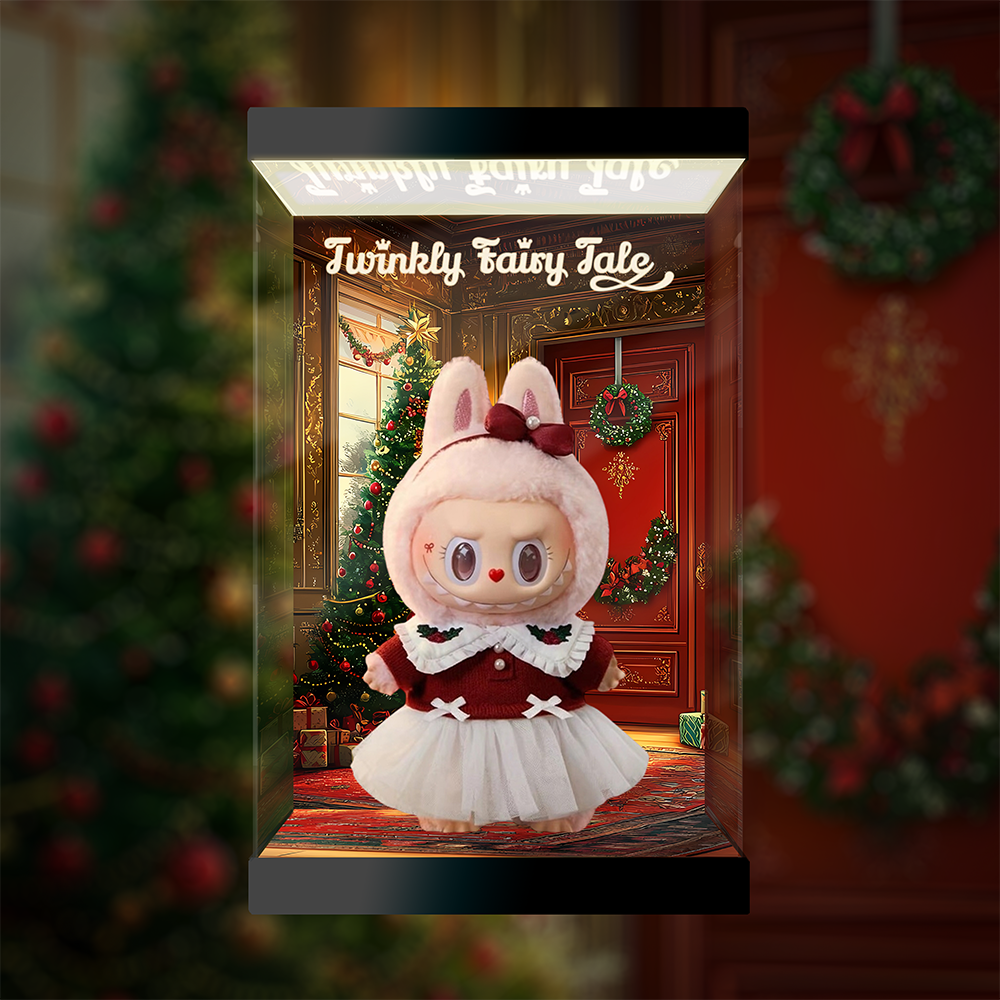 [AOWOBOX] The Monster Labubu Mokoko 閃閃童話 聖誕 展示盒