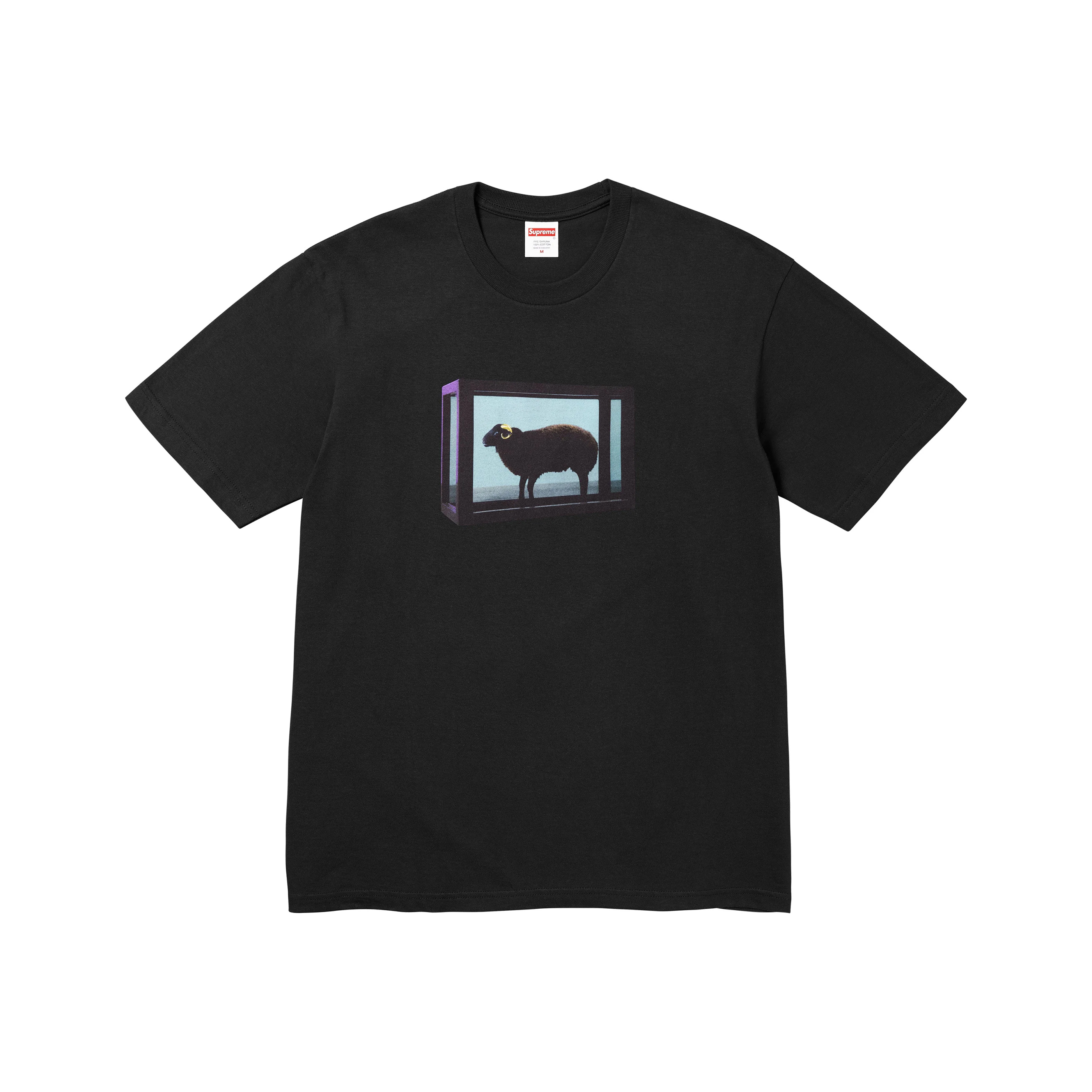 SUPREME DAMIEN HIRST BLACK SHEEP TEE SS25 黑山羊-SS25T5