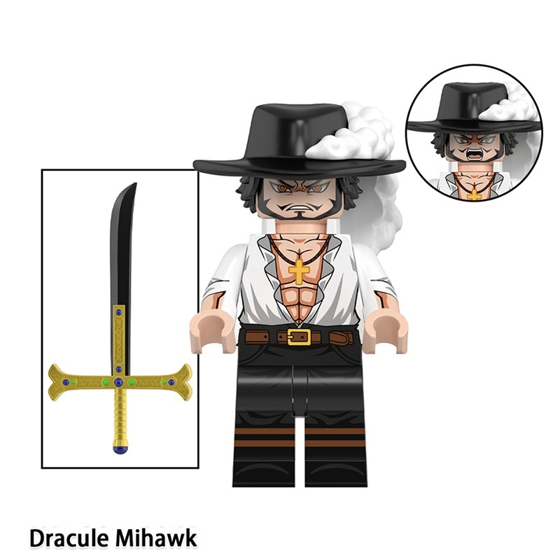 One Piece Dracule Mihawk Minifigures Fit lego WM2790