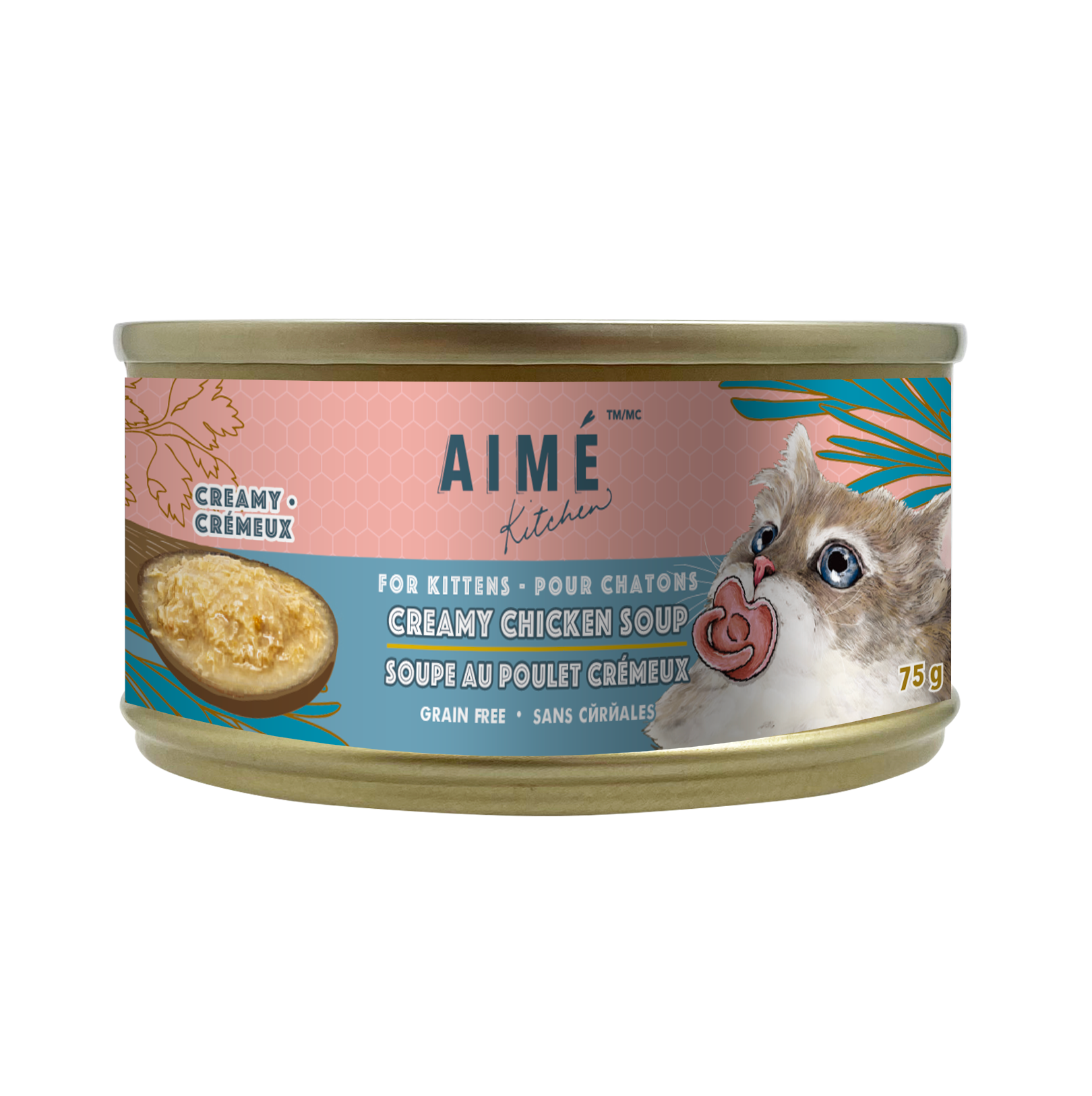 Aime Kitchen 幼貓主食罐- 忌廉濃雞湯 75g