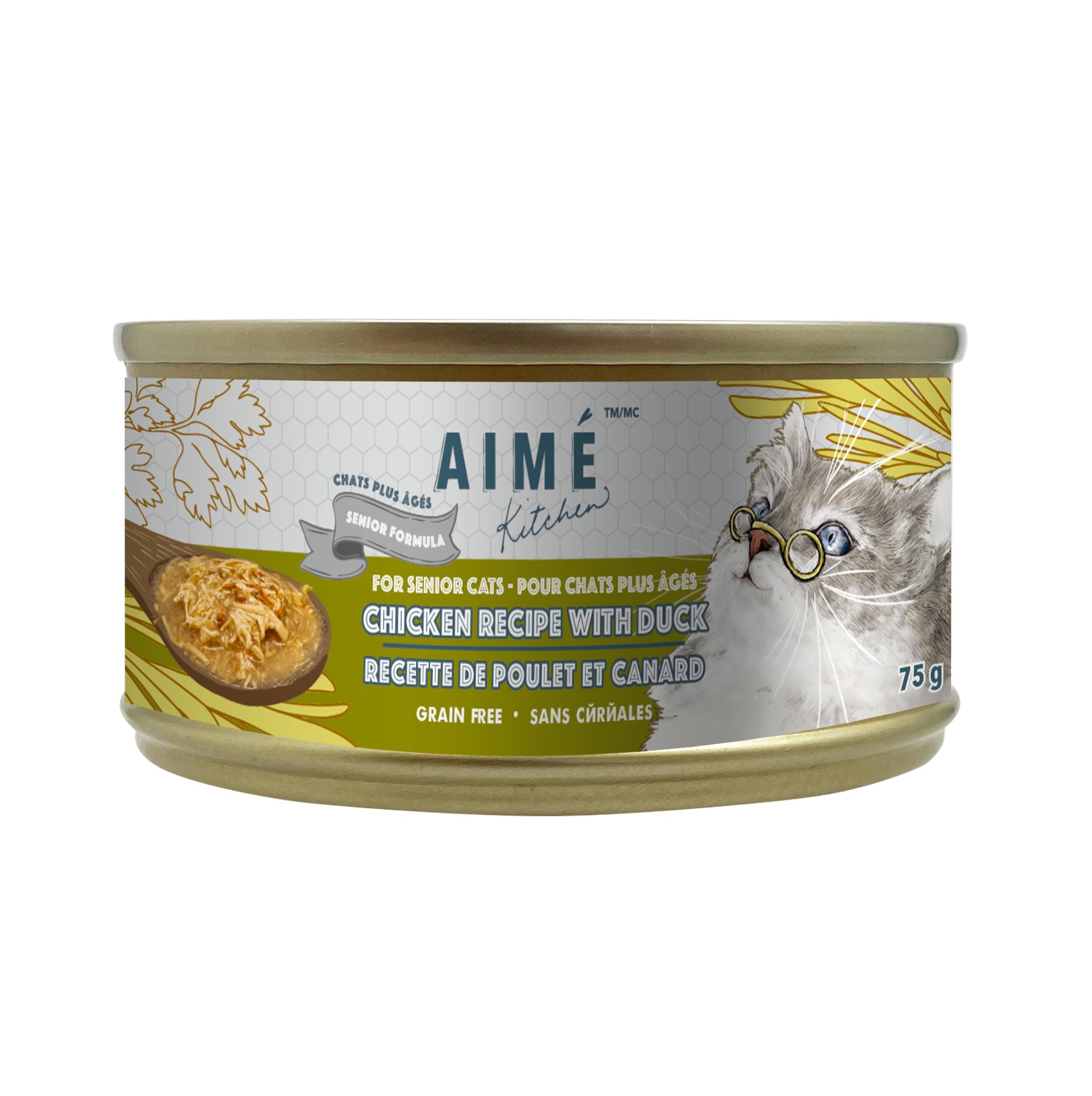 Aime Kitchen Senior 雞肉鴨肉 老貓副食罐 75g