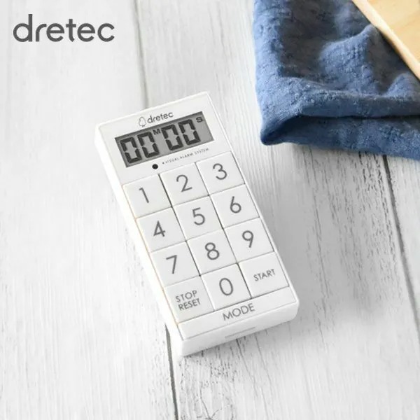 dretec - 【T-617WT】Silm Cube Timer | Digital Clock
