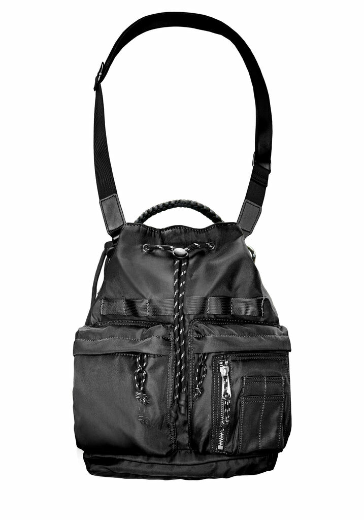 FUNGOLIA-MA-1-2 way drawstring Shoulder Bag (LARGE SIZE