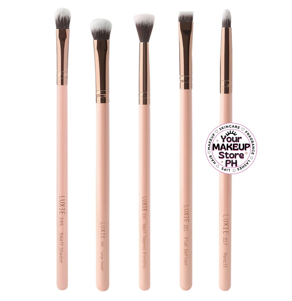 LUXIE Eyeconic Eye Brush Set ROSEGOLD