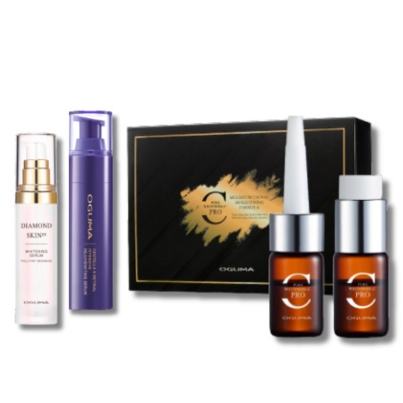 L20💰1328 =OG生套裝 1.OGUMA 水美媒 肌光鑽白精華 EX 30ml 2.OGUMA 水美媒 積雪草超A醛全效煥顏精華 30ml 3.OGUMA 水美媒 純淨白C PRO ...