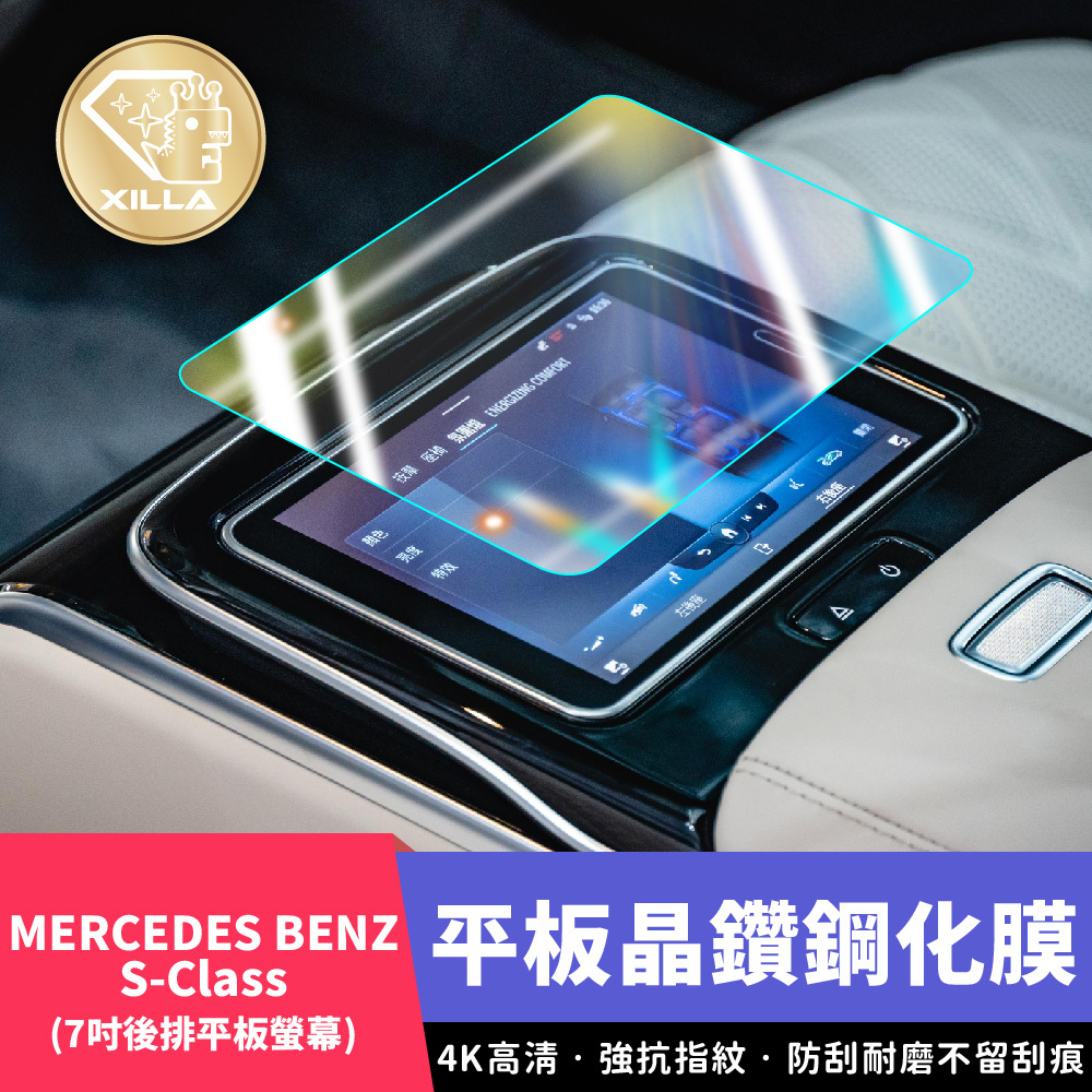 Mercedes-Benz S-Class 後排螢幕｜豪華娛樂系統與鋼化膜保護選擇
