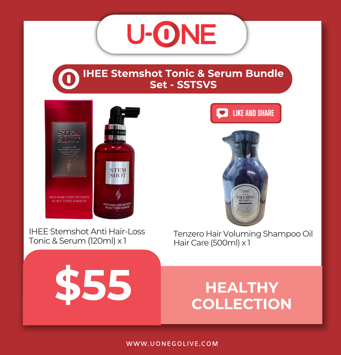 IHEE Stemshot Tonic & Serum Bundle Set - SSTSVS