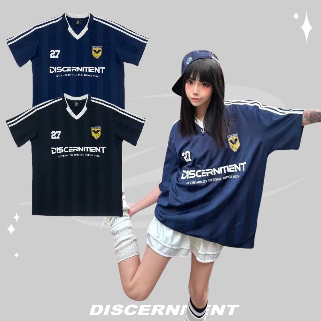 (GOAL) DCM 隊徽 足球 運動 美式足球 條紋 球衣 DCM-T07