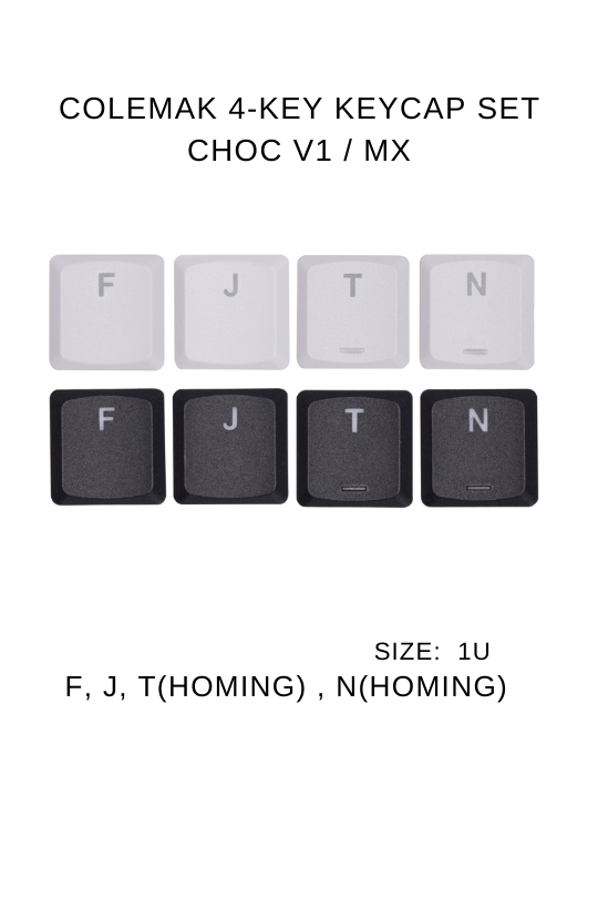 Tai-Hao Thins (THT) Low Profile PBT Keycap Colemak 4-K