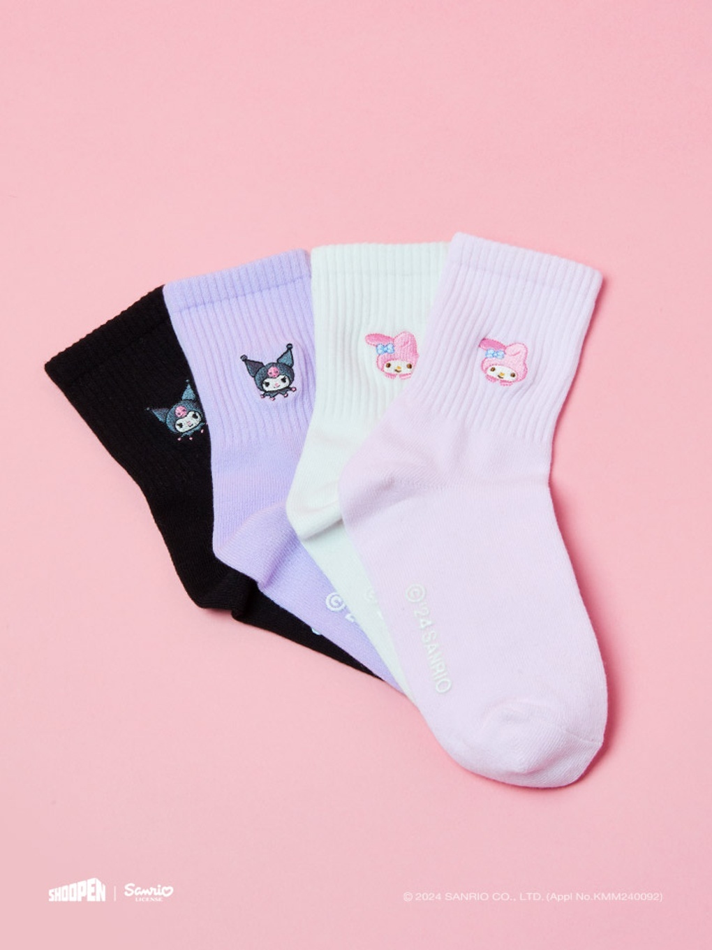SHOOPEN Kids x Sanrio Embroidered socks HPKL8EA31S